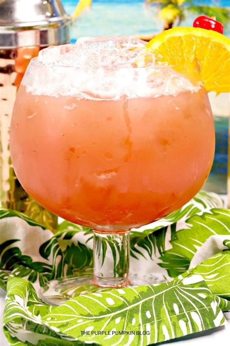 Tropical Paradise Cocktail With Rum And Banana Liqueur