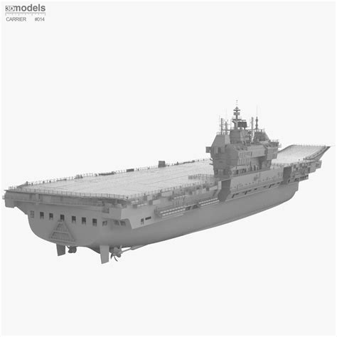 Ins Vikrant Aircraft Carrier 3d Model Download Warship On