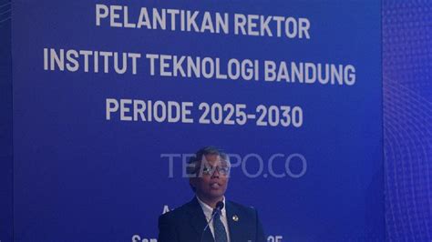 Tatacipta Dirgantara Resmi Dilantik Jadi Rektor Itb