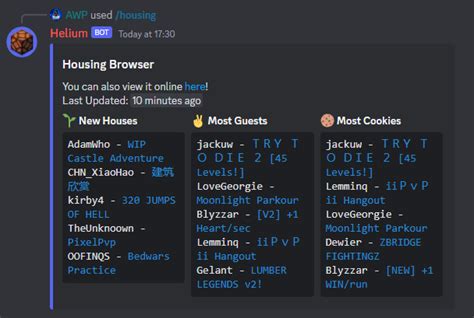 Housing Discord Bot Hypixel Forums