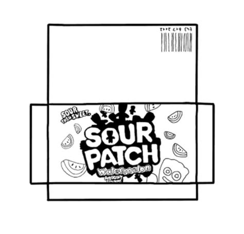 Sour Patch Color Pages Diy Free Printable 🩷🩷💜💜💜🍪 In 2024 Paper Doll