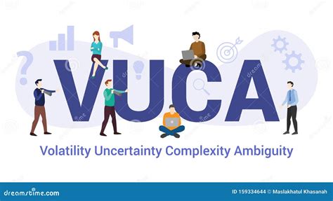 Vuca Volatility Uncertainty Complexity Ambiguity Concept With Big Word