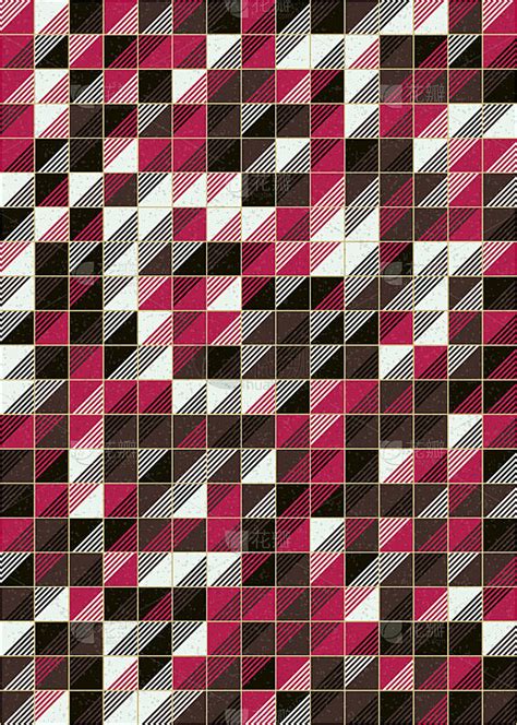 抽象几何图形生成计算艺术插图