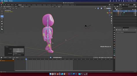 Easy Looping Walk Cycle Animation Blender Tutorial YouTube