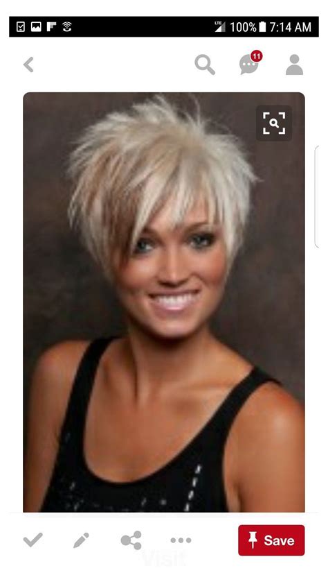 Shortwomenscut Shorthairdontcare Funky Short Hair For Round