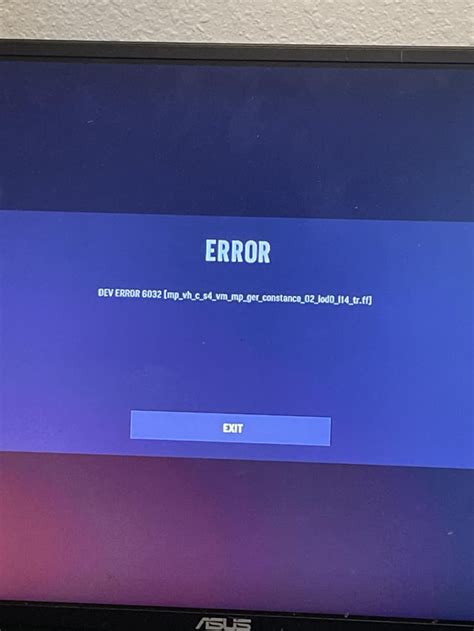 Dev Error Rcallofdutyvanguardcod