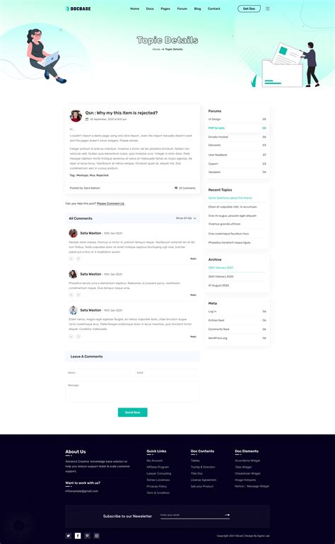Docbase Documentation And Knowledge Base Figma Template By Egenslab