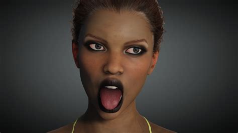 Female African American D Model By Khaloui