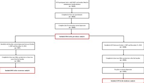 Participant Flow Chart For Development Of Prevalence Recurrence And