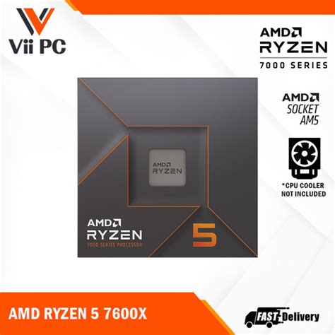 [local Stock] Amd Ryzen 5 7600x Desktop Processors 4 7ghz Base Clock 5 3ghz Max Boost Clock