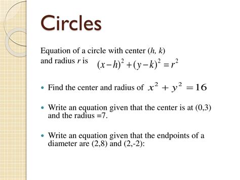 Ppt Distance And Midpoint Formulas Circles Powerpoint Presentation Free Download Id 4106968