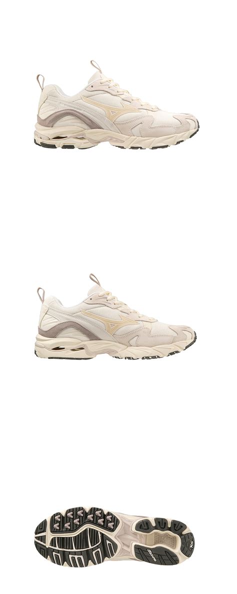 미즈노 웨이브 라이더 10 스노우 화이트 프리스틴 오팔 그레이 Mizuno Kream