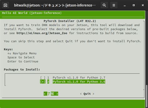 bitWalk s Jetson Nano でディープラーニング 3