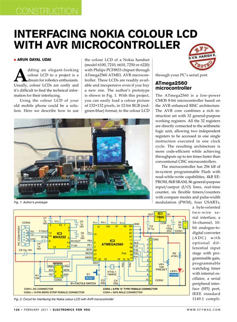Pdf Interfacing Nokia Colour Lcd With Avr Microcontroller
