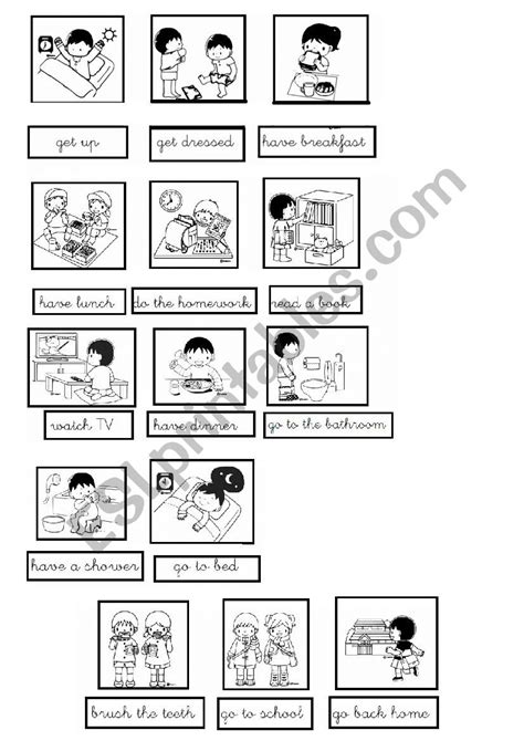 Board Game Daily Routines ESL Worksheet By Rocimorales