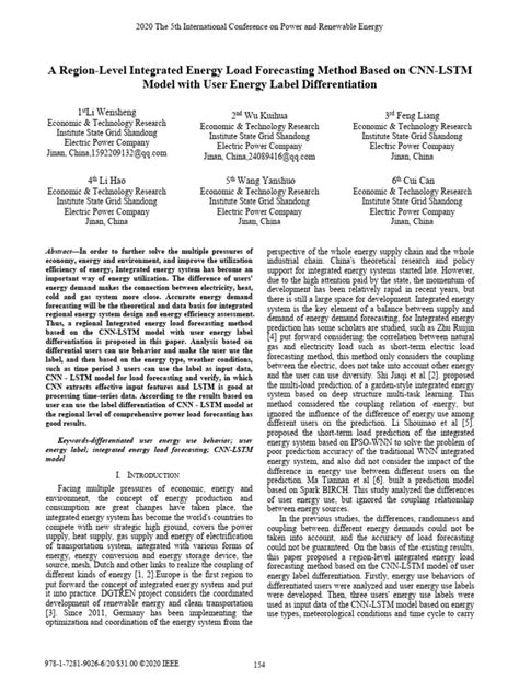 Energy Forecasting Model Lstms 1 Pdf Forecasting Applied Mathematics