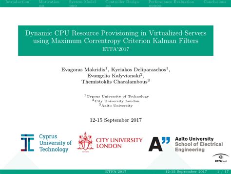 Pdf Dynamic Cpu Resource Provisioning In Virtualized Servers Using Maximum Correntropy