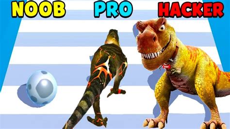 NOOB Vs PRO Vs HACKER Dino Run YouTube