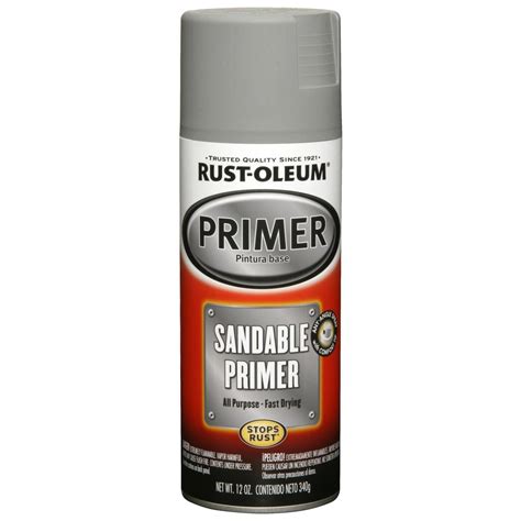 Rust Oleum Gray Sandable Primer