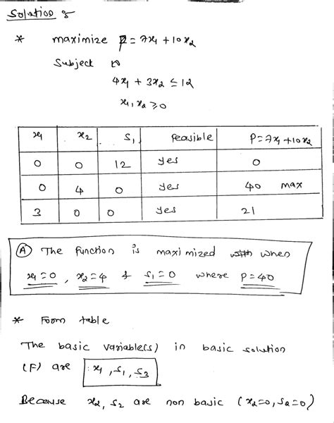 [solved] solve the given linear programming problem using the table