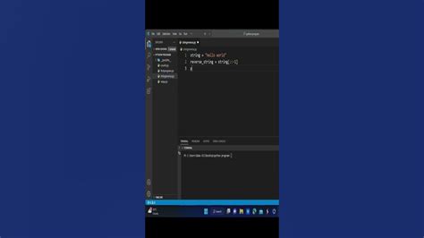 Reverse String In Python Short Vidoe Shorttoday Python