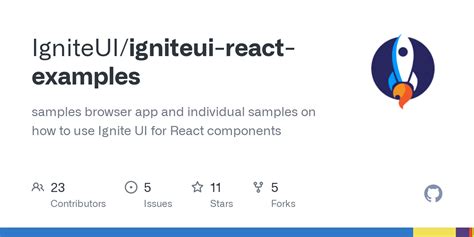 GitHub IgniteUI Igniteui React Examples Samples Browser App And Individual Samples On How To