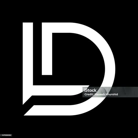 최소한의 Dl 로고 고급 배경에 Dl 편지의 아이콘입니다 Ld 모노그램 이니셜을 기반으로 한 로고 아이디어 전문적인 다양한 문자 기호와 배경에 Ld 로고 로고에 대한 스톡