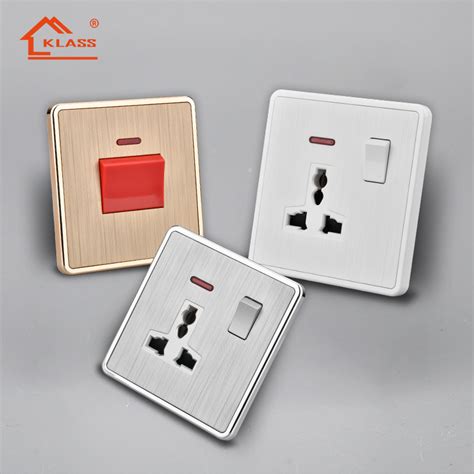 Klass Factory Price UK PC Double Home Smart Electrical Wall Switch Light Switch Sockets China