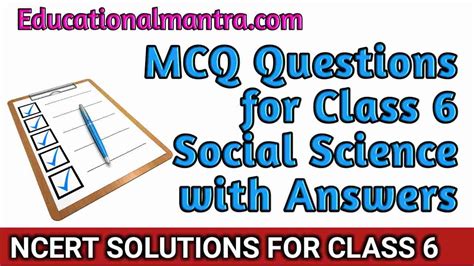 MCQ Questions Class 6 Social Science History Chapter 6