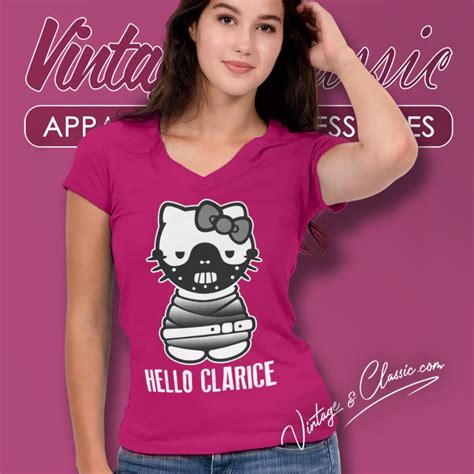 Hello Kitty Shirt Hello Clarice Silence Of The Lambs Vintagenclassic Tee