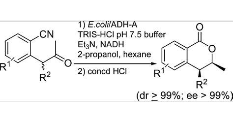 One Pot Synthesis Of Enantiopure 3 4 Dihydroisocoumarins Through Dynamic Reductive Kinetic