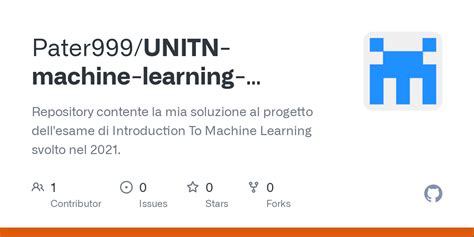 Github Pater999unitn Machine Learning Project 2021 Repository Contente La Mia Soluzione Al