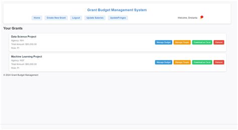 Grant Budget Management System
