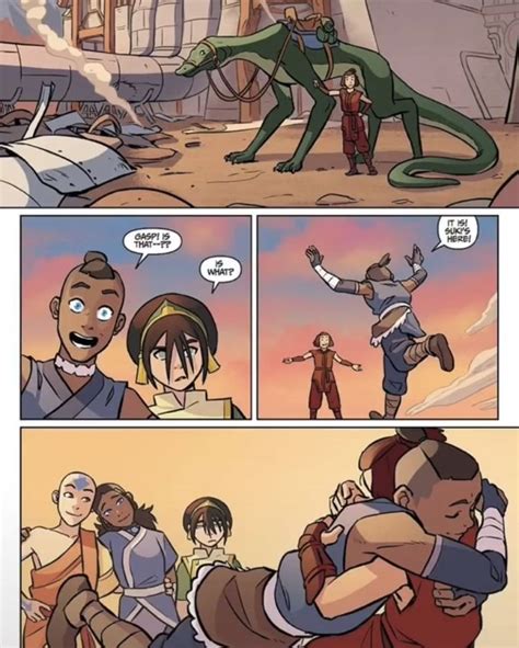 Sokka And Suki Comic Moment Avatar Cartoon Avatar The Last Airbender