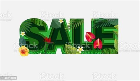 밝은 배경에 열대 잎여름 여름 판매 디자인 유행 종이 접기 종이 컷 스타일입니다 여름 벡터 일러스트레이션입니다 0명에 대한 스톡 벡터 아트 및 기타 이미지 Istock