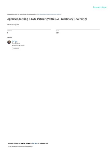 applied cracking and byte patching with ida pro binary reversing pdf computer file string