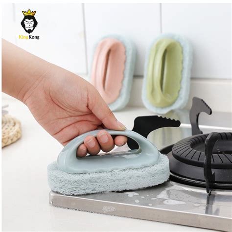 แปรงขัดห้องน้ำ ฝอยขัด ขัดห้องครัว ขัดพื้น ฝอยขัดเอนกประสงค์ Shopee Thailand