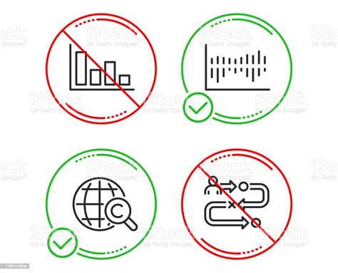 열 다이어그램 히스토그램 및 국제의 아이콘을 설정 합니다 여행 경로 기호입니다 벡터 그래프에 대한 스톡 벡터 아트 및 기타 이미지 Istock