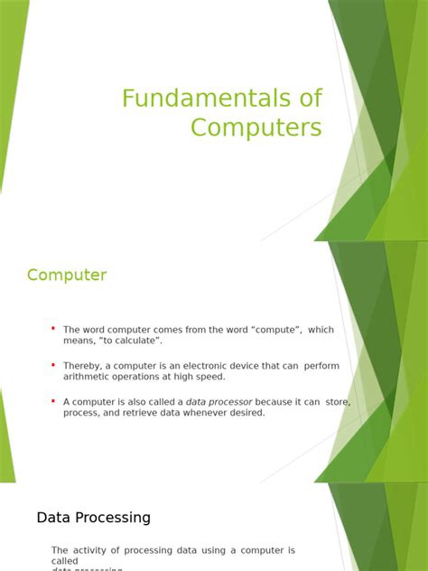 Fundamentals Of Computers Pdf Computer Data Storage Operating System