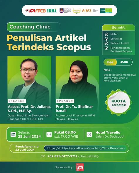 Prodi Ieki Gelar Coaching Clinic Penulisan Artikel Terindeks Scopus