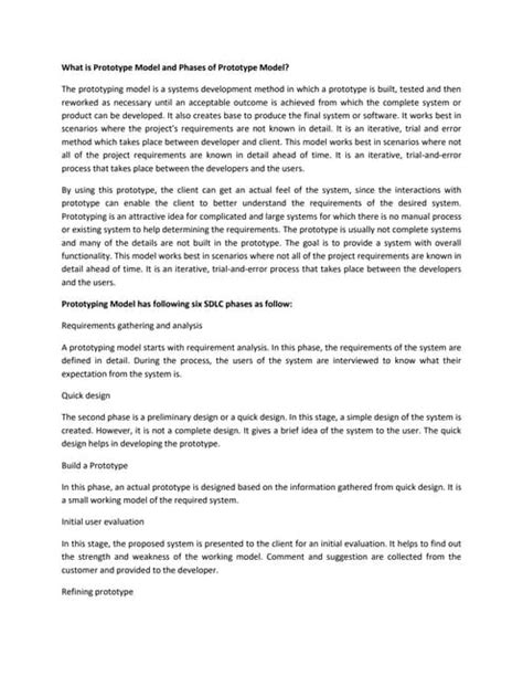 Prototypemodel In Sdlc Ppt Pptx Web Development Internet