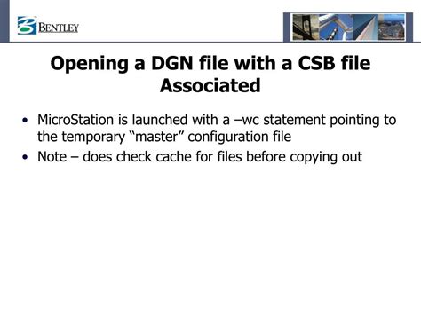 Ppt Managing Microstation Workspaces And Standards In Projectwise Powerpoint Presentation Id