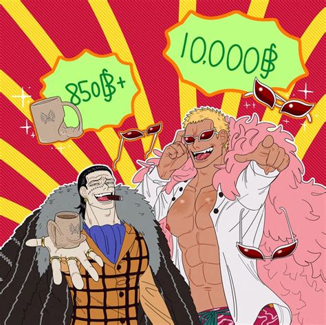 Donquixote Doflamingo And Crocodile One Piece Drawn By Mg Cls Danbooru