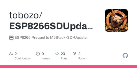 Github Tobozo Esp8266sdupdater 💾 Esp8266 Prequel To M5stack Sd Updater