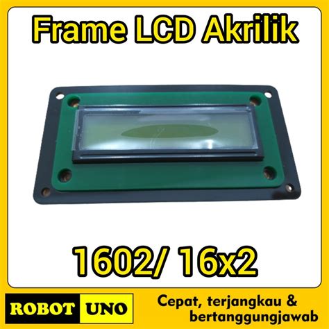 Jual Case Frame LCD 1602 16x2 Frame Akrilik Case LCD Shopee Indonesia