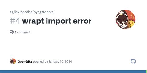 Wrapt Import Error · Issue 4 · Agilexroboticspyagxrobots · Github