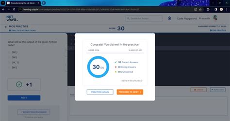 Day 100daysofcode Python Prasanthi Chenna