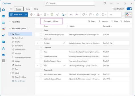 How Can I Combine The Focused And Other Tabs Into One Single Inbox In Outlook Pupuweb