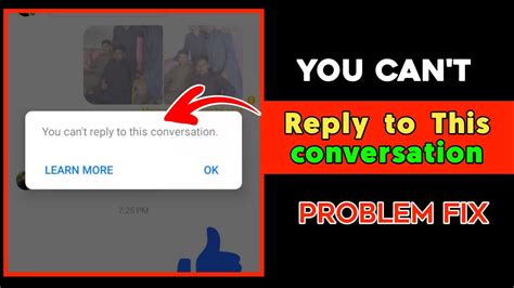 You Cant Reply To This Conversation Facebook Messenger Problem Solved 2021 Youtube
