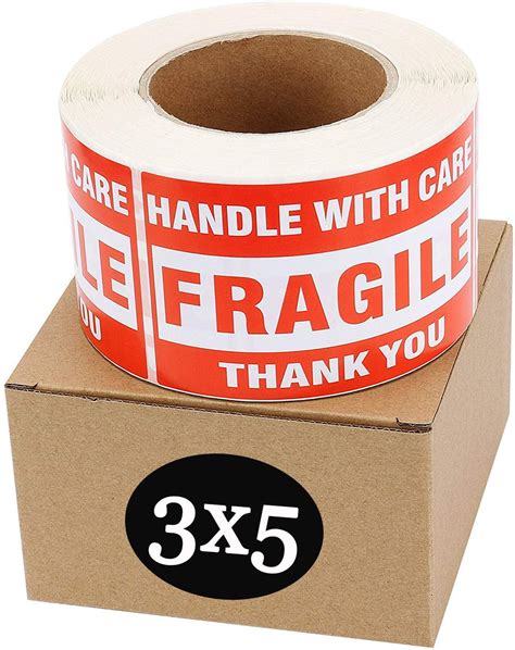 Sjpack Fragile Stickers 3x5 500 Labels Roll Nepal Ubuy